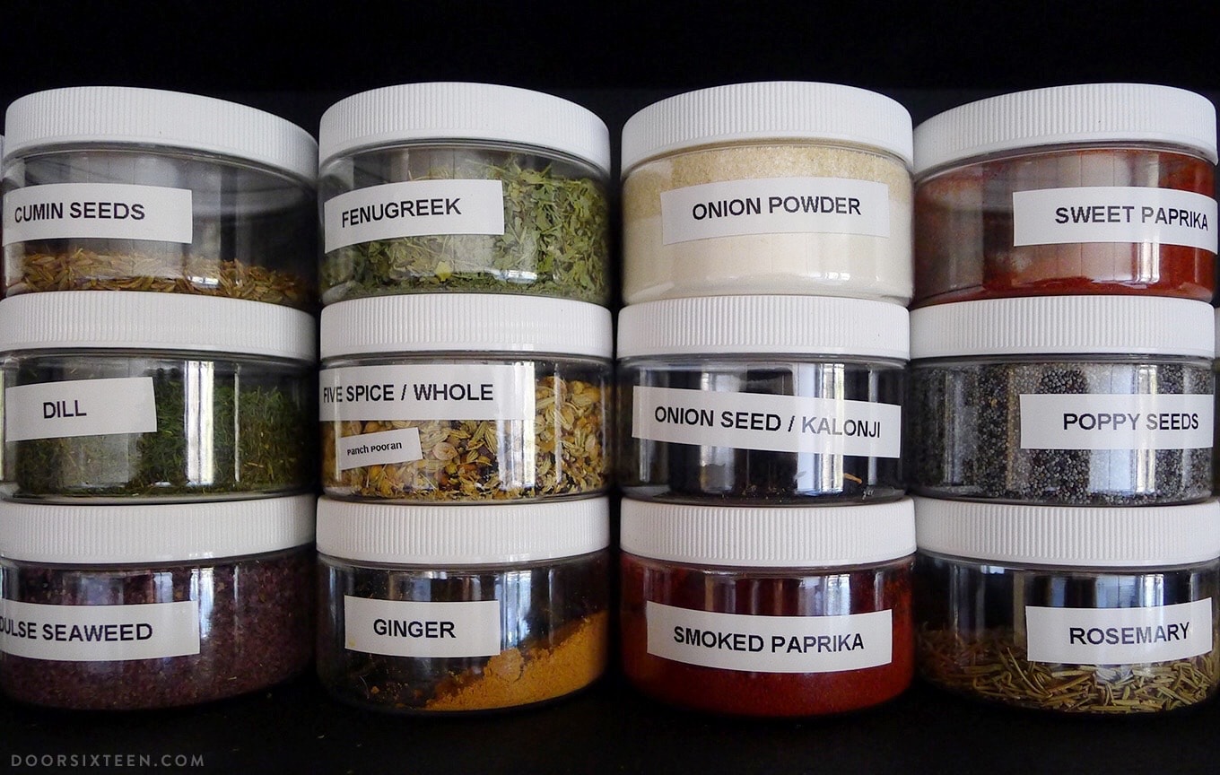 Setting up a super-efficient spice cabinet. | Door Sixteen