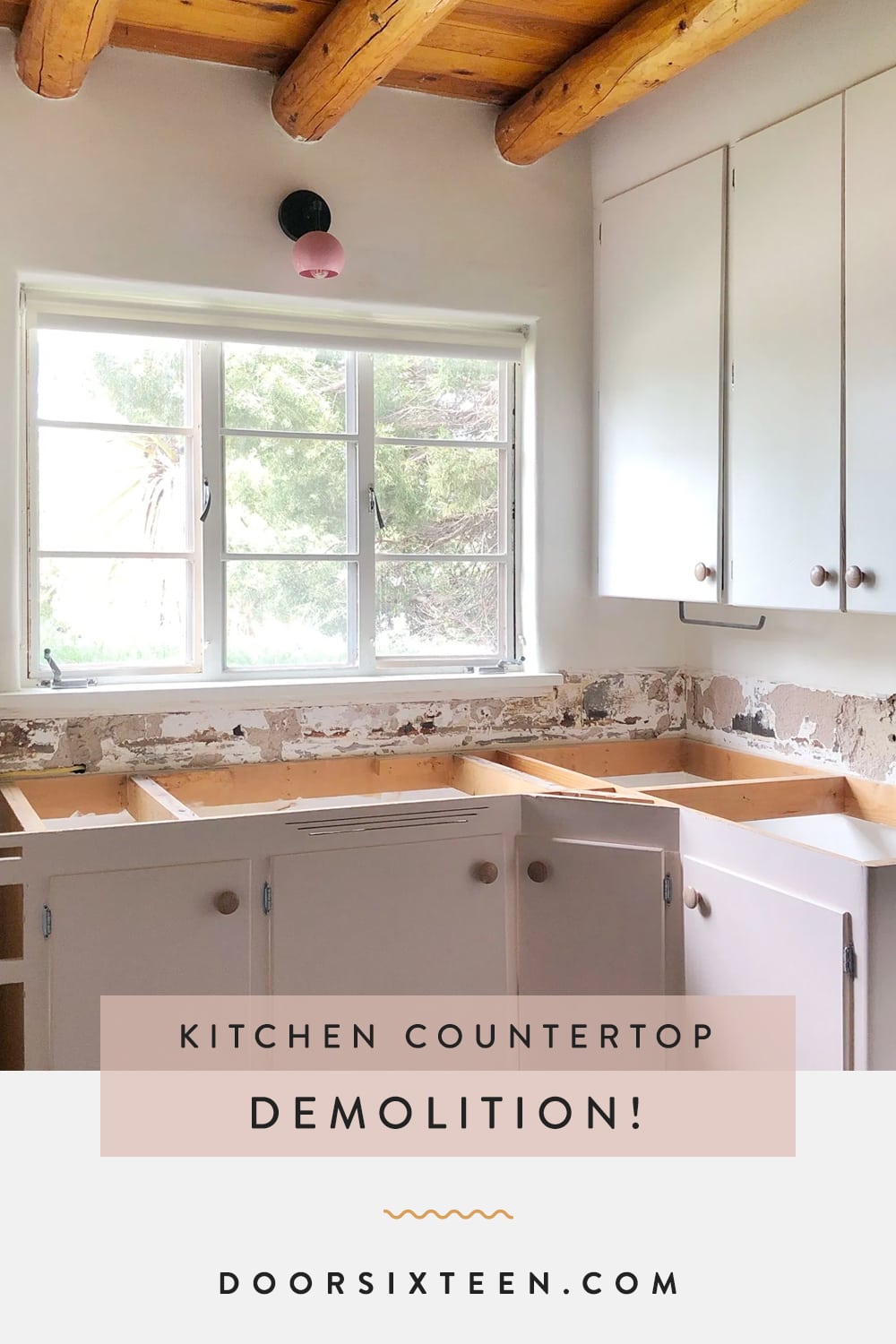 Kitchen countertop demolition. | Door Sixteen