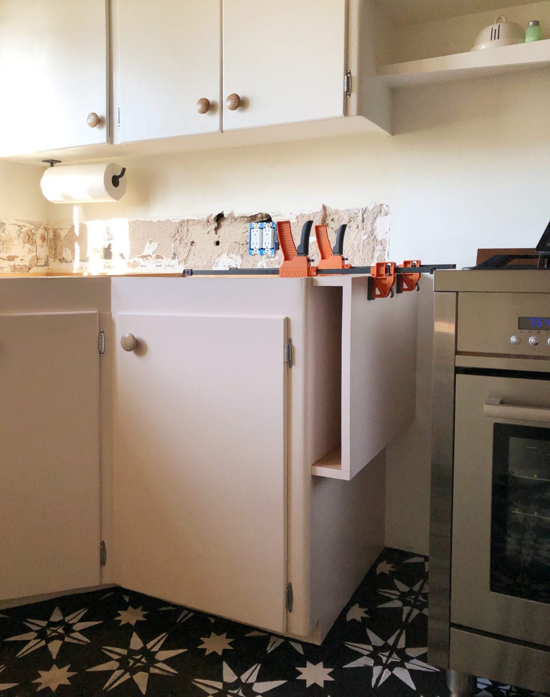 Building cabinet cubbies for extra storage. | Door Sixteen