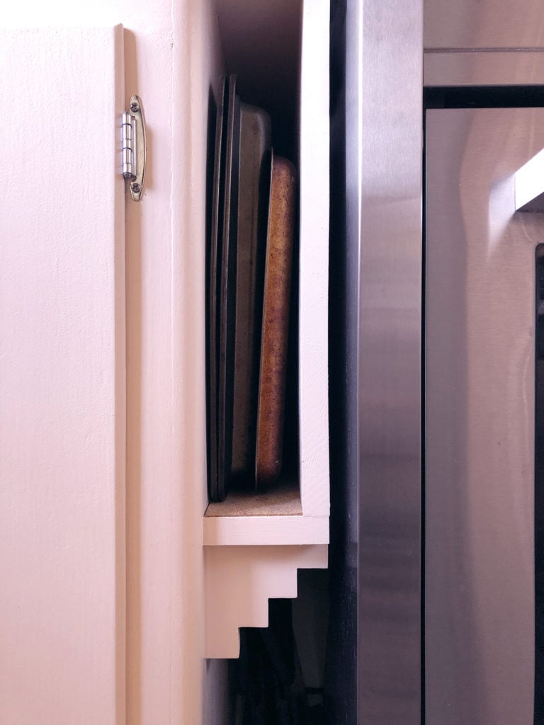 Building cabinet cubbies for extra storage. | Door Sixteen