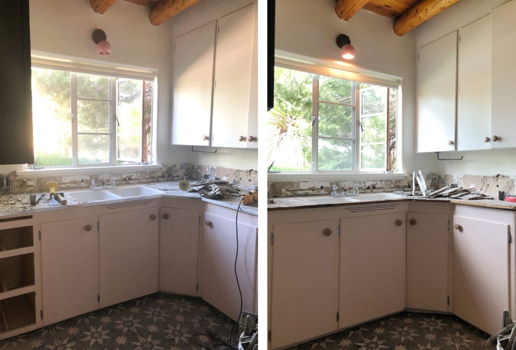 Kitchen countertop demolition. | Door Sixteen